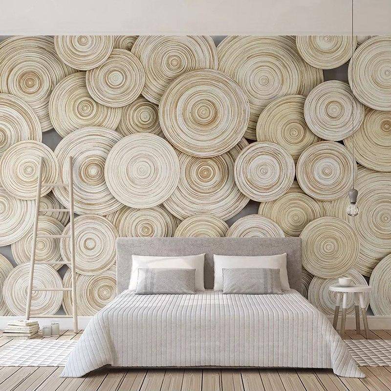 Wooden log wallpaper - Muralconcept