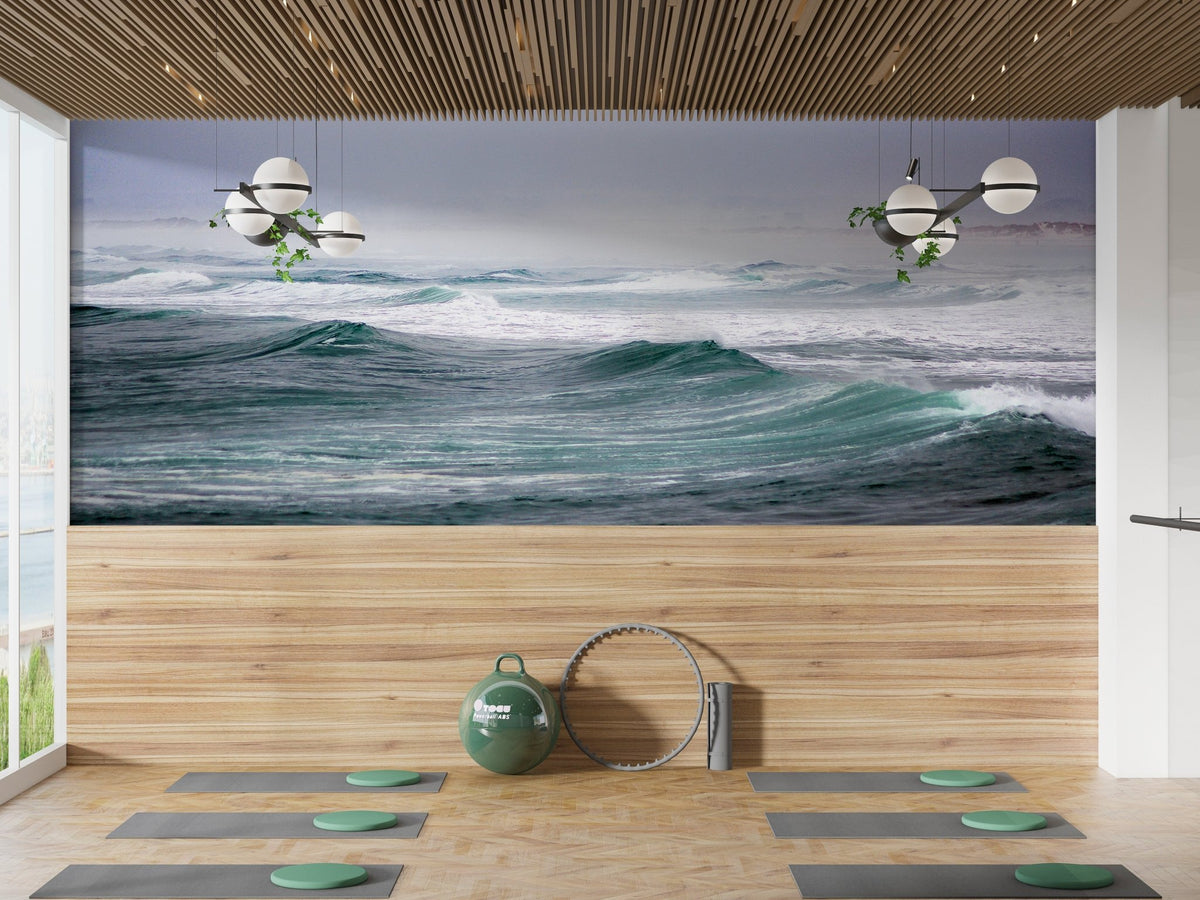 Wave meditation wallpaper - Muralconcept